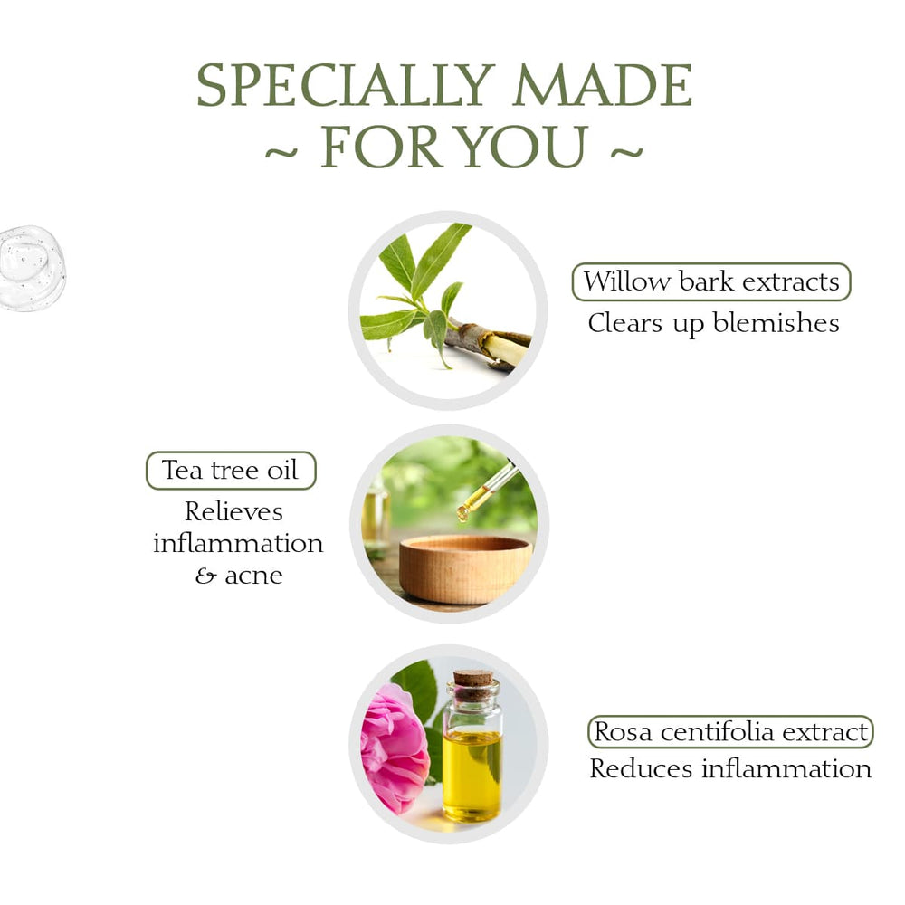 Oil Control Clarifying Toner with Tea Tree & Willow Bark Extract ...